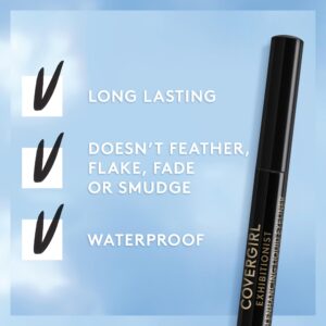 COVERGIRL Exhibitionist Lash Enhancing Liquid Eyeliner, Rich Brown