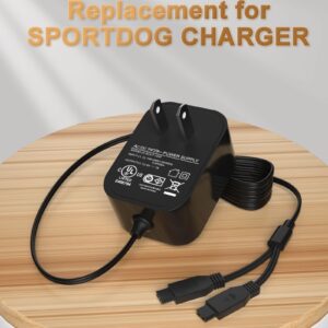 VHBW Charger Replacement for SportDOG Charging Adaptor Only Compatible with SD-425, SD-425S, SD-425CAMO, and SD-825 Remote Trainer