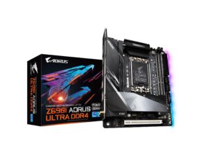 gigabyte z690i aorus ultra ddr4 (lga 1700/ intel z690/ mini-itx/ ddr4/ dual m.2/ pcie 5.0/ usb 3.2 gen2x2 type-c/wifi 6/ intel 2.5 gbe lan/gaming motherboard)