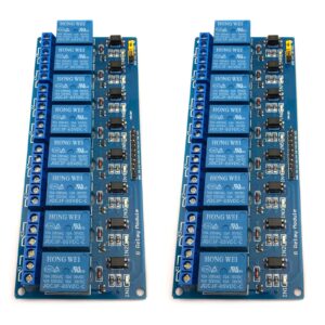 fainwan 2pcs 8 channel dc 5v relay module with optocoupler for uno r3 mega 2560 1280 dsp arm pic avr stm32 rasp-berry pi