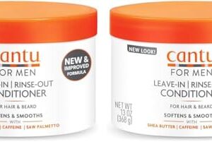 Cantu Shea Butter Men's Collection Leave in Conditioner, 13 oz. (Pack of 2)