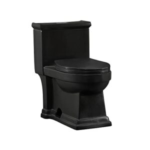 voltaire one-piece elongated toilet dual-flush 1.1/1.6 gpf in matte black