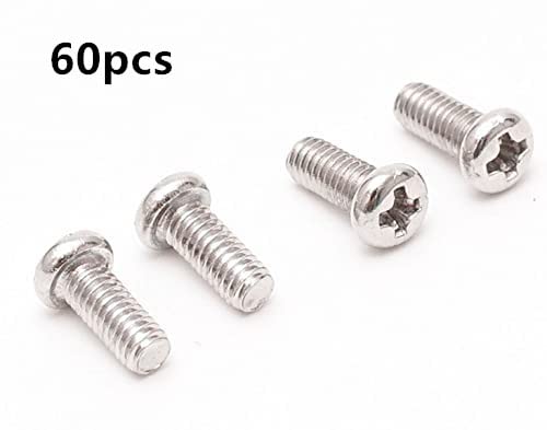 LuoQiuFa VESA Computer TV LCD MonitorBracket Mounting Phillips Head Screws M4 x 10mm (60 PCS)