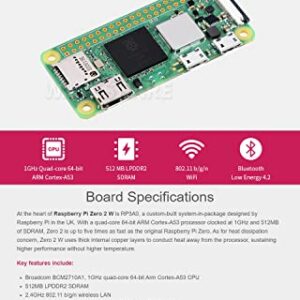 Waveshare Package B Compatible with Raspberry Pi Zero 2 W Bundle with Pi Zero Case Power Supply 5V/3A Micro Card 16GB Card Reader and So On (8 Items)