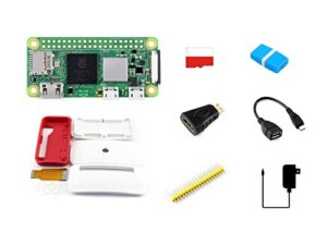 waveshare package b compatible with raspberry pi zero 2 w bundle with pi zero case power supply 5v/3a micro card 16gb card reader and so on (8 items)