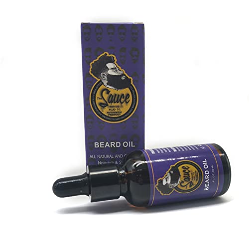 Sauce Authentic Product Beard Oil Conditioner (Champion) Scented, Softens and Moisturizes Beards with Argan Oil and Jojoba Oil,