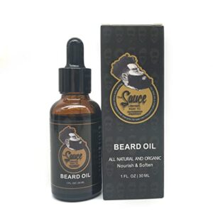 sauce authentic product beard oil conditioner (original) scented soften and condition beards with argan & jojoba oil