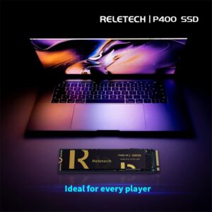 Reletech P400 M.2 2000G SSD, up to 3400MB/S PCIe3.0×4 NVMe Independent Cache Internal Hard Disk for Laptop Desktop (2TB lite)