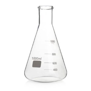 autoark glass 1000 ml heavy wall narrow mouth erlenmeyer flasks with heavy duty rim,1-pack,ais-016