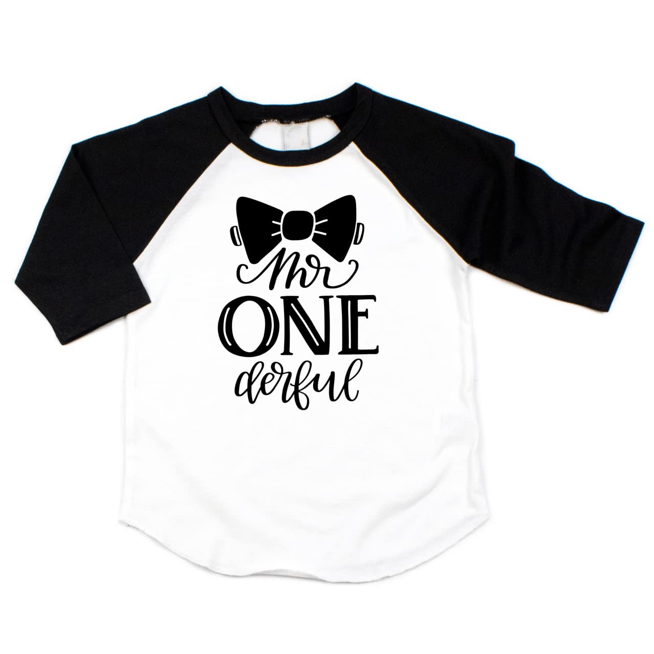 Bump and Beyond Designs Boy First Birthday Shirt 1st Birthday Outfit Mr. One-Derful (Black 18 Months)