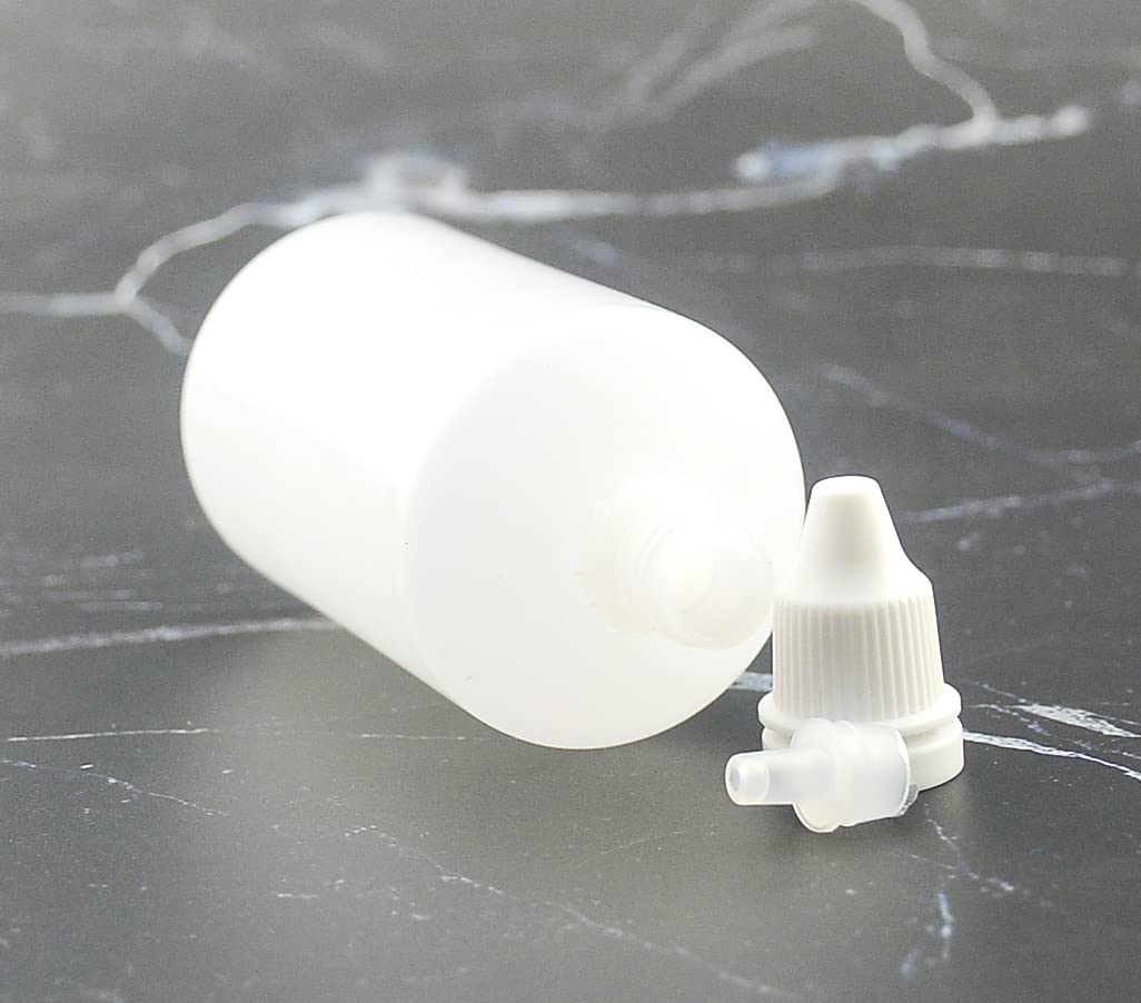 10pcs 50ml Plastic Dropper Bottles, CCHW Empty Plastic Squeezable Eye Dropper bottle LDPE with Childproof Cap (10)