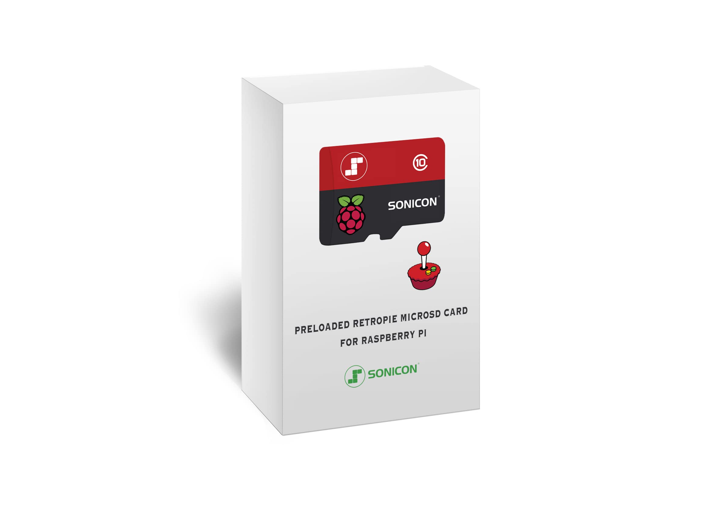 Sonicon Preloaded RetroPie Batocera Emulator MicroSD Card w/DC/PS1/Sega/Atari/Arcade for Raspberry Pi, Plug Play (64GB, for Raspberry Pi 4/4b+/400)