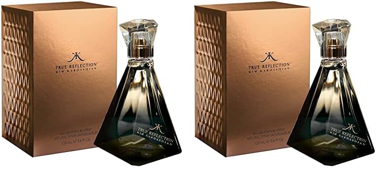 Kim Kardashian True Reflection Women Eau De Parfum Spray, 3.4 Ounce (Pack of 2)