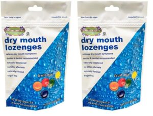 cotton mouth dry lozenges mix bag, fruit, 30 count (pack of 2)