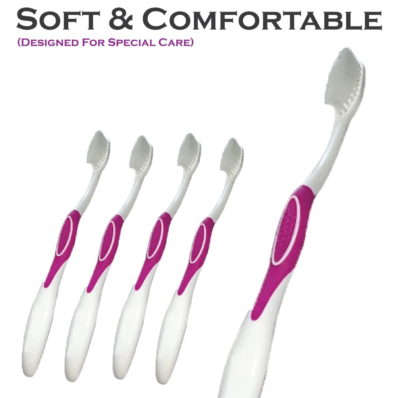 SDC Extra Soft Manual Toothbrush for Sensitive or Damaged Gums -Toothbrush for Adults os Ideal for use During and After perio Therapy | maintains Oral Hygiene (3-Pack)