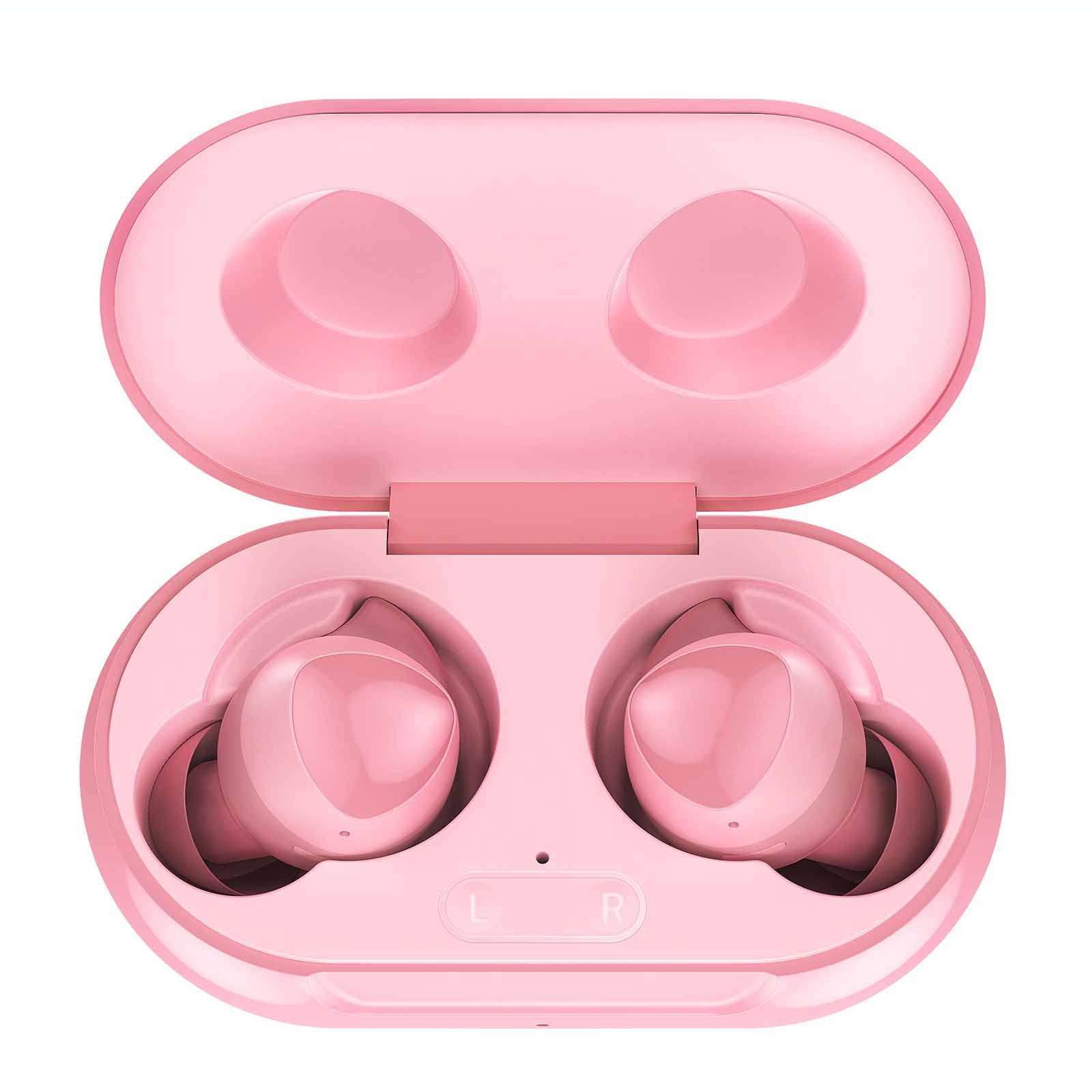 UrbanX Street Buds Plus for Samsung galaxys Tab A7 Lite - True Wireless Earbuds w/Hands Free Controls (Wireless Charging Case Included) - Pink