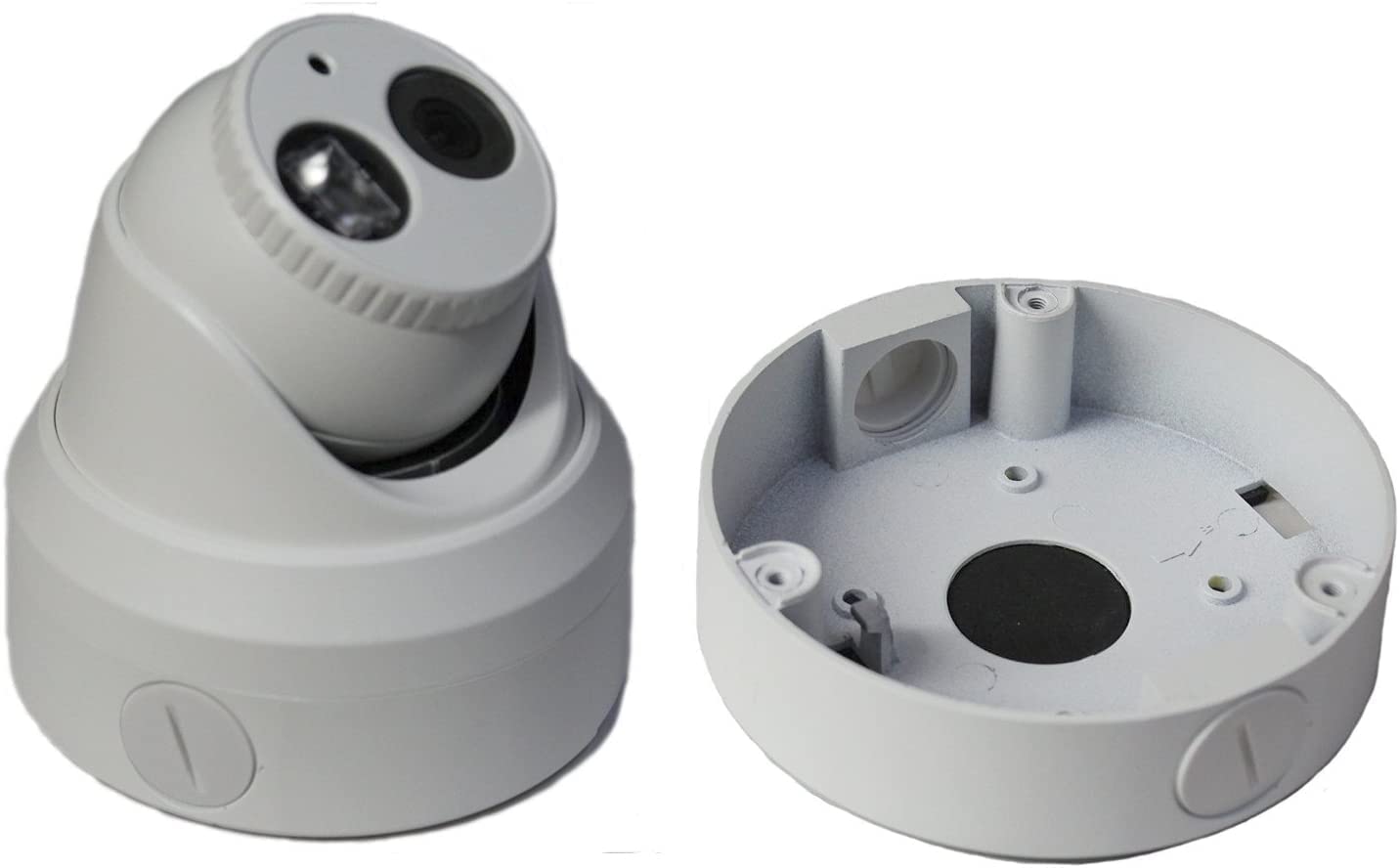 Kenuco Junction Box/Mounting Base hik-Compatible Turret Camera DS-2CD23x2 Size | 130MM X 32MM | BOX03 (White 10PK)