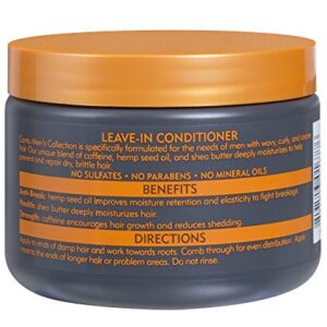 Cantu Shea Butter Men's Collection Leave in Conditioner, 13 oz. (Pack of 2)