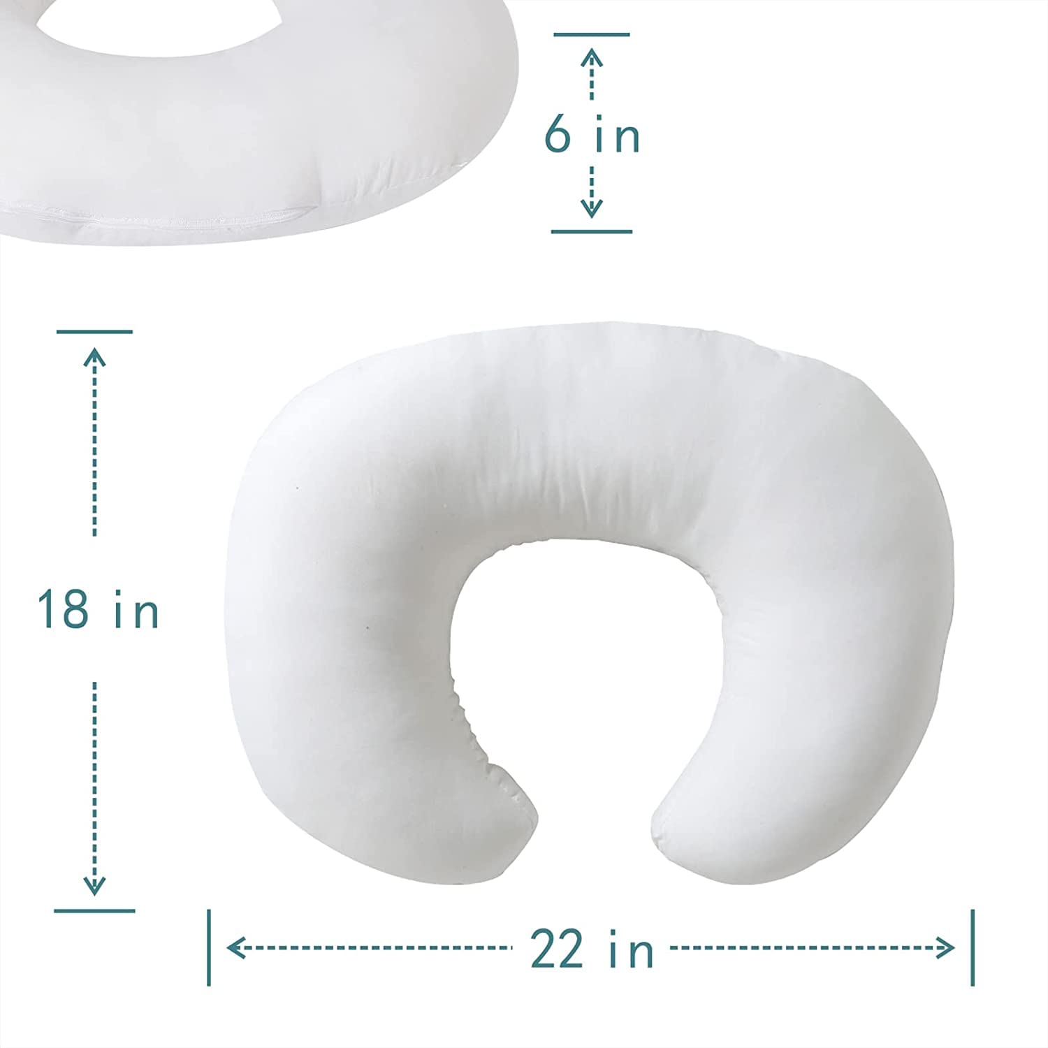 DONOMILO Nursing Pillow and Positioner, U Shape Nursing and Infant Support Pillow Head Positioner, Breastfeeding, Bottle Feeding, Baby Awake-Time Support（Pillow Only）