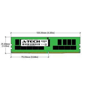 A-Tech 32GB Kit (2x16GB) DDR4 2133MHz PC4-17000 ECC RDIMM 2Rx4 1.2V Dual Rank ECC Registered DIMM 288-Pin Server & Workstation RAM Memory Upgrade Modules (A-Tech Enterprise Series)