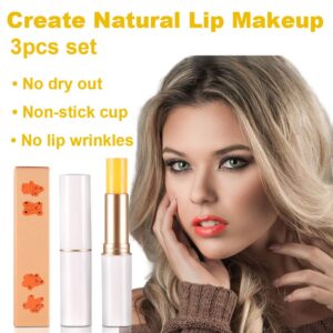 2 Pcs Color Changing Lipstick PH Lip Balm,Rich in Vitamin E for All-Day Moisture,Temperature Change Long Lasting Moisturizer Waterproof Korean Lip Balm Jelly Crystal Carrot Discoloration Lipstick Set