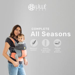 LÍLLÉbaby Complete All Seasons Six-Position 360° Ergonomic Baby and Child Carrier (Cool Coral)