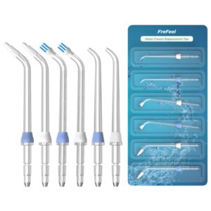 replacement heads for waterpik water flosser (2 classic jet tips & 2 orthodontic tips & 2 plaque seeker tips)