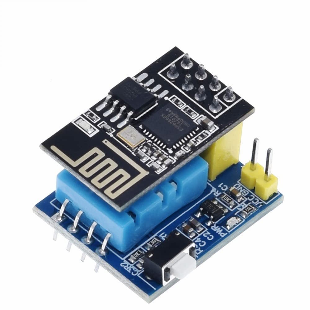 ESP8266 ESP-01S DHT11 Temperature and humidity WiFi node module, with ESP-01S wireless module, Pack of 2