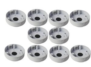 kenuco junction box/mounting base hik-compatible turret camera ds-2cd23x2 size | 130mm x 32mm | box03 (white 10pk)