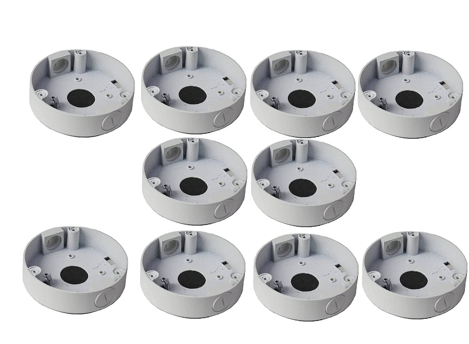 Kenuco Junction Box/Mounting Base hik-Compatible Turret Camera DS-2CD23x2 Size | 130MM X 32MM | BOX03 (White 10PK)