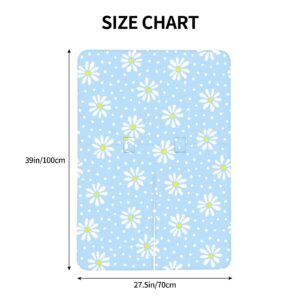 Rutiea Daisies and Dots Car Seat Cover for Babies, Peekaboo Opening Minky Carseat Canopy Stroller Cover for Newborn, Mom Nursing Breastfeeding Covers, Blanket for Infant Toddler