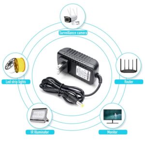 24V 1A Power Supply Adapter, Durable and Compatible with 100-240V AC to DC 24 Volt Power Cord and Plug, 5.5x2.5mm/2.1mm Switching Charger 24vdc 1amp 50/60hz, 1000ma 800ma 600ma 500ma 400ma Available