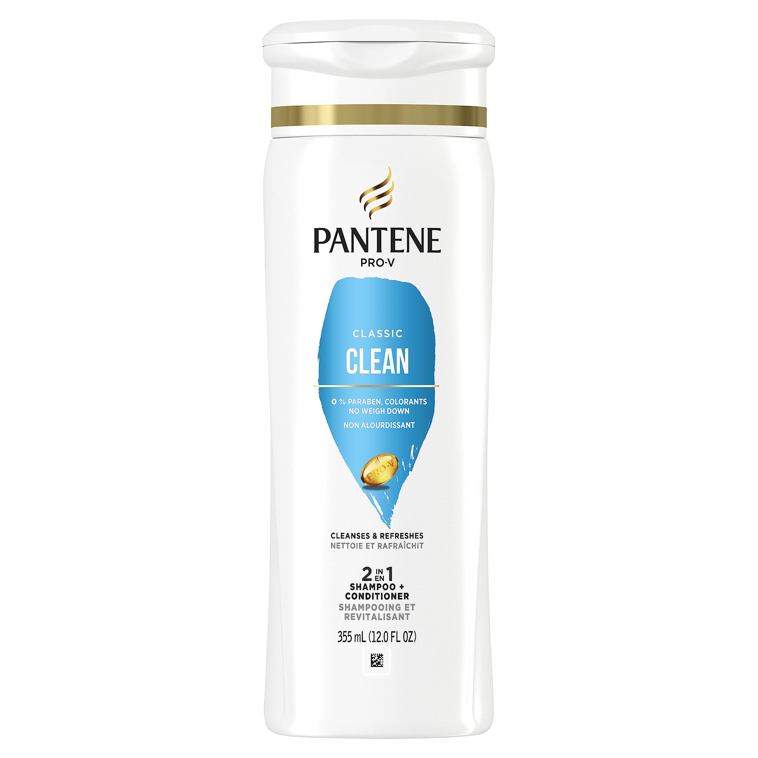 Pantene PRO-V Classic Clean 2in1 Shampoo + Conditioner, 12.0oz