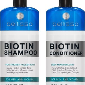 BELLISSO Biotin Shampoo and Conditioner Set and Biotin Conditioner