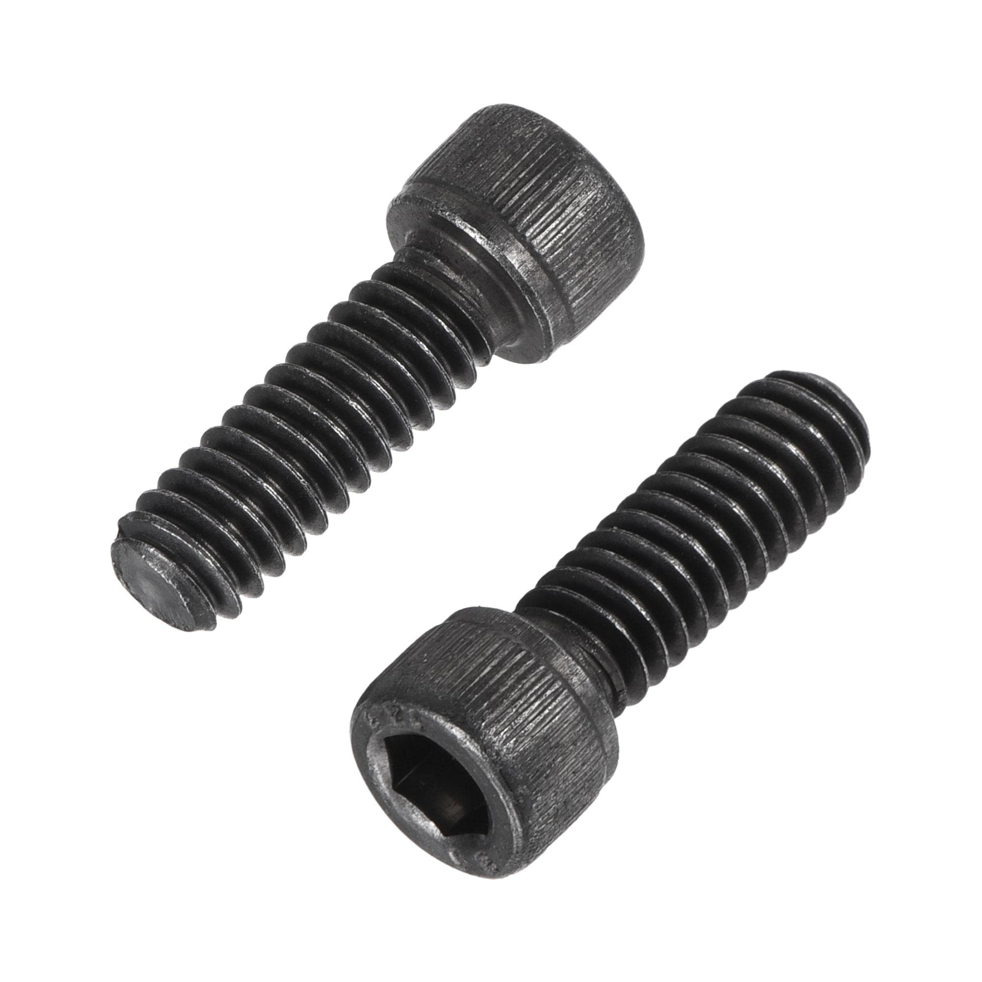 uxcell 1/4-20x3/4 Hex Socket Head Cap Screw Bolts 12.9 Grade Alloy Steel 25pcs