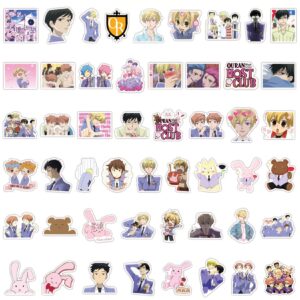 50Pcs Ouran High School Host Club Waterproof Stickers for Laptop Cellphone Water Bottle Skateboard Luggage Car Bumper JXQX (JS010)