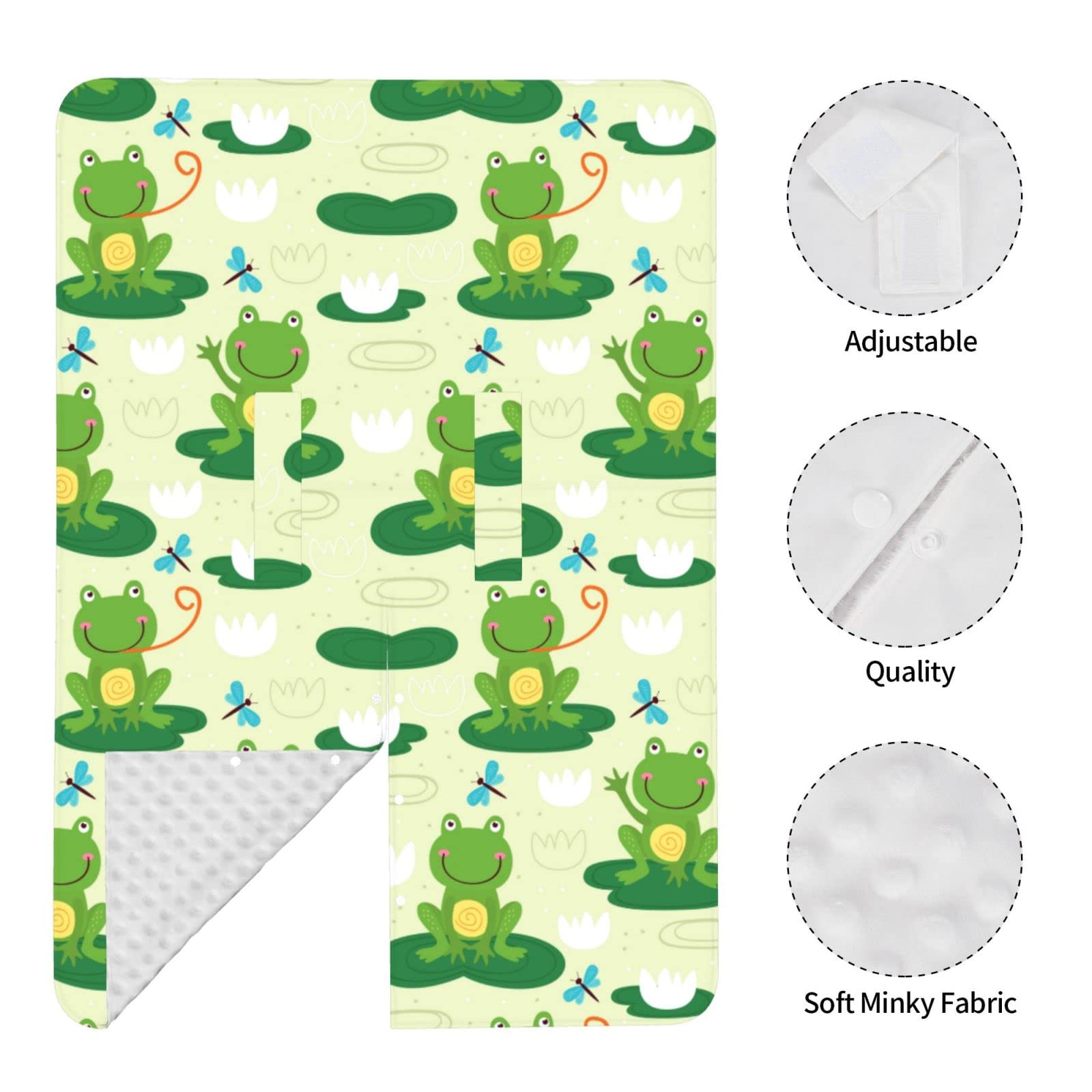 Rutiea Seamless Pattern with Cute Frog Car Seat Cover for Babies, Peekaboo Opening Minky Carseat Canopy Stroller Cover for Newborn, Mom Nursing Breastfeeding Covers, Blanket for Infant Toddler