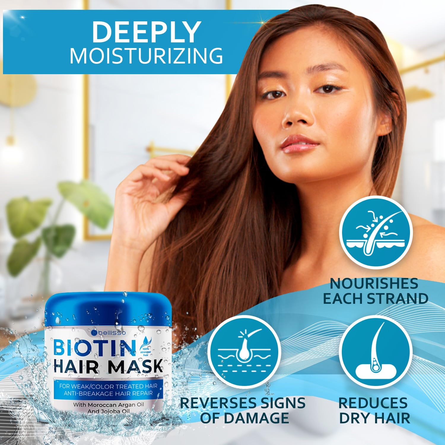 BELLISSO Biotin Shampoo and Biotin Hair Mask