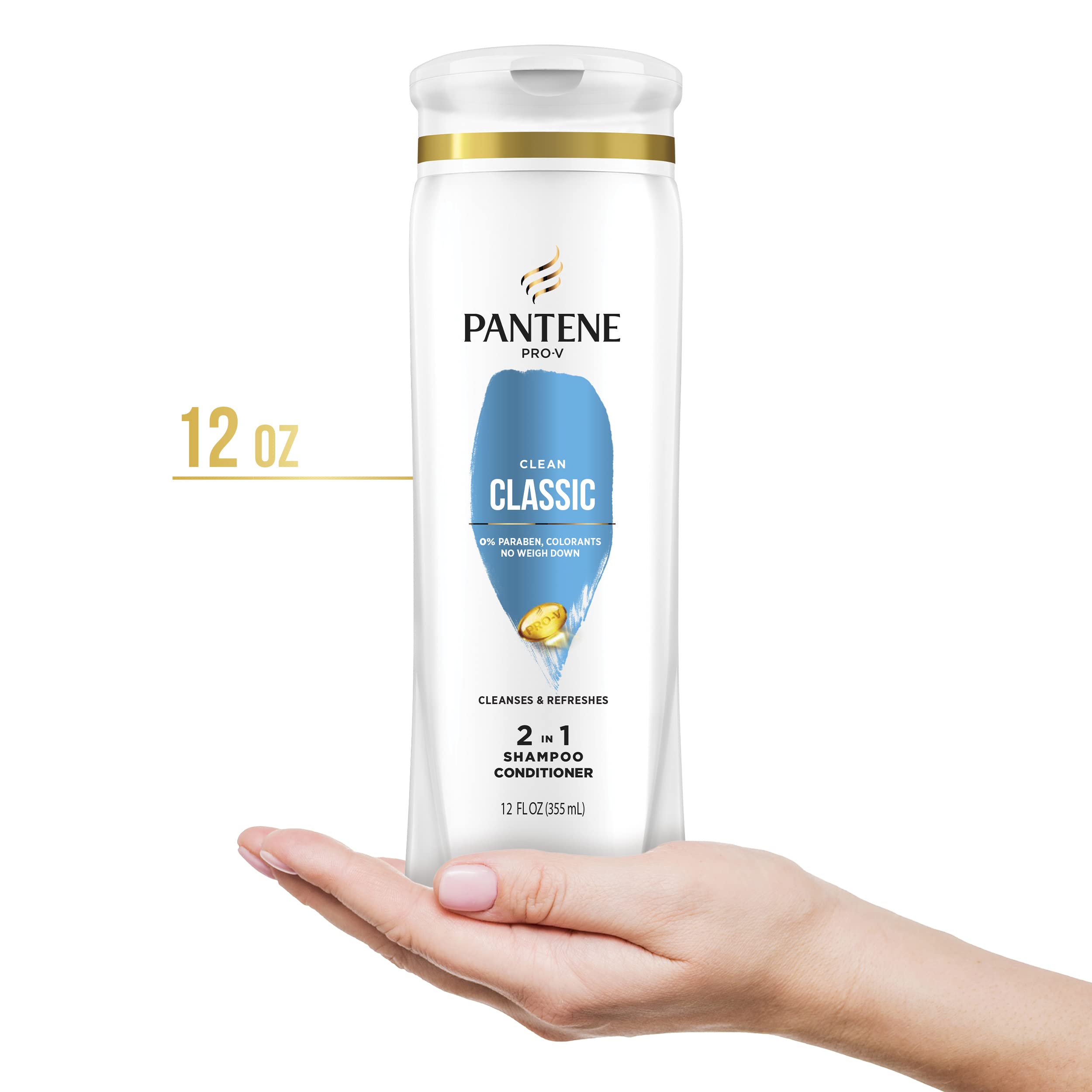 Pantene PRO-V Classic Clean 2in1 Shampoo + Conditioner, 12.0oz