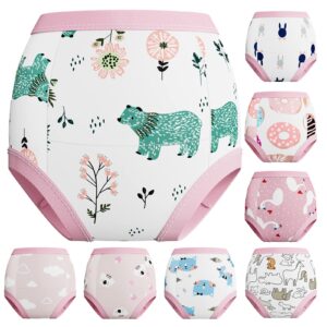 yufanlili 8 pack potty training underwear,toddler absorbent training pants,toddlers pee training diaper underwear 2t-3t