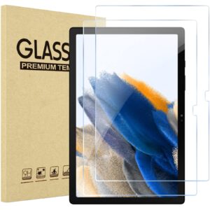 procase 2 pack galaxy tab a8 10.5 screen protector x200 x205 x207, tempered glass screen film guard for galaxy tab a8 2022 release 10.5 inch sm-x200 sm-x205 sm-x207