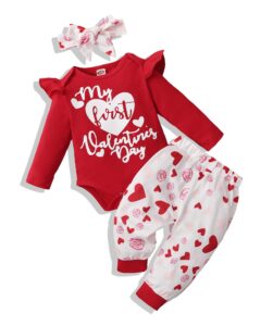 nzrvaws baby girl valentines day outfit newborn girl my first valentine’s day outfits infant girl valentines clothes