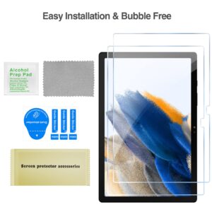 ProCase 2 Pack Galaxy Tab A8 10.5 Screen Protector X200 X205 X207, Tempered Glass Screen Film Guard for Galaxy Tab A8 2022 Release 10.5 Inch SM-X200 SM-X205 SM-X207