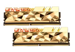 g.skill trident z royal elite series (intel xmp) ddr4 ram 16gb (2x8gb) 3600mt/s cl16-19-19-39 1.35v desktop computer memory udimm - gold (f4-3600c16d-16gtegc)