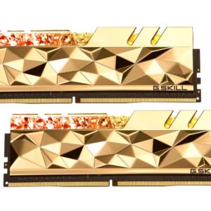 G.SKILL Trident Z Royal Elite Series (Intel XMP) DDR4 RAM 16GB (2x8GB) 3600MT/s CL16-19-19-39 1.35V Desktop Computer Memory UDIMM - Gold (F4-3600C16D-16GTEGC)