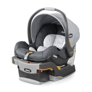 chicco keyfit 30 cleartex infant car seat and base, rear-facing seat for infants 4-30 lbs, includes head and body support, compatible with chicco strollers, baby travel gear | slate/grey