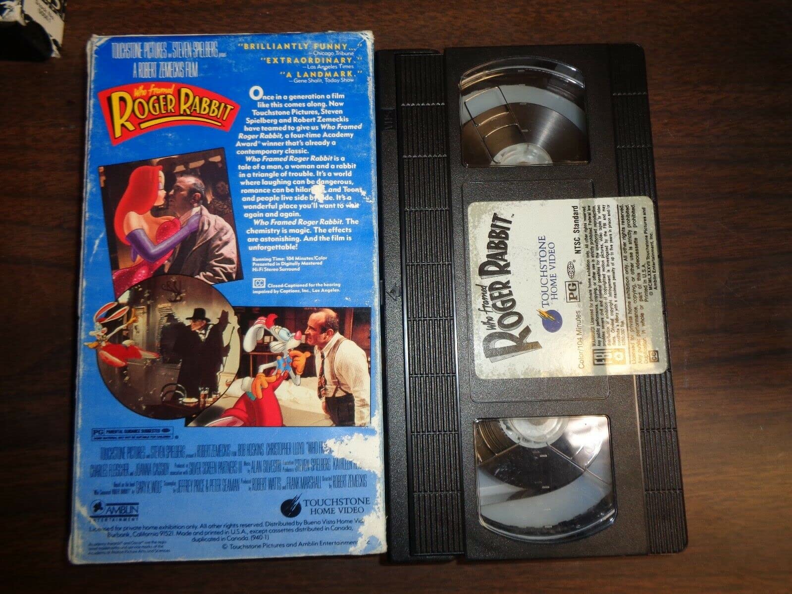 USED VHS Movie "Who Framed Roger Rabbit " (V)