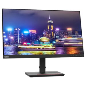 Lenovo ThinkVision S24e-20 23.8" Full HD WLED LCD Monitor Bundle with FreeSync, 1920 x 1080, Vertical Alignment, HDMI-VGA, Raven Black, Gel Pads, and MK270 Wireless Keyboard and Mouse Combo