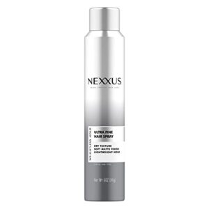 nexxus ultra fine hair spray for lightweight hold weightless hold dry texture finishing hairspray 5 oz