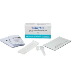 Flowflex COVID-19 Antigen Home Test kit, 1 Pack, 1 Tests Total. FDA EUA Authorized OTC at-Home Self-Test, Non-invasive Nasal Swab, Easy to Use and No Discomfort, Results in 15 Minutes